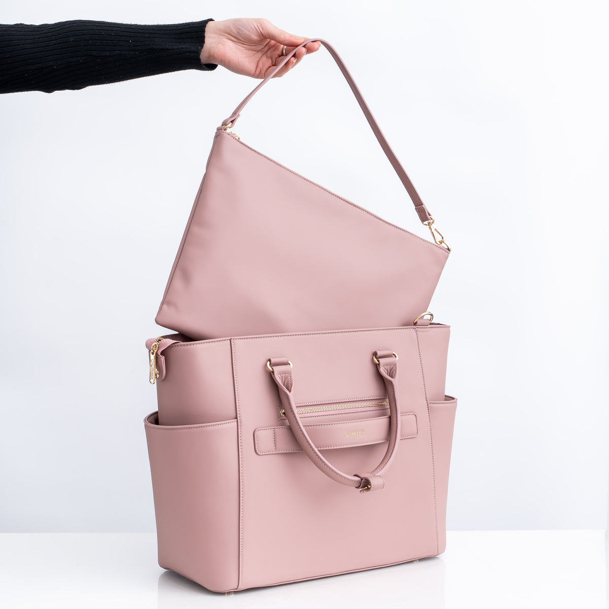 Pink Laptop Tote Bag By Carter Bags | Ft. inbuilt laptop sleeve.